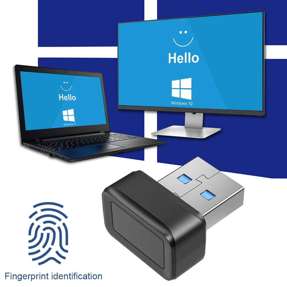 Jual USB Fingerprint Key Reader FIDO U2F Biometric Fingerprint Scanner ...