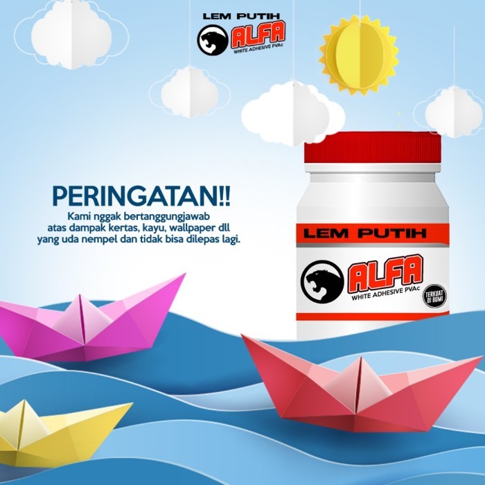 Jual Lem ALFA Putih PVAC Botol 150 GRAM Lem | Shopee Indonesia