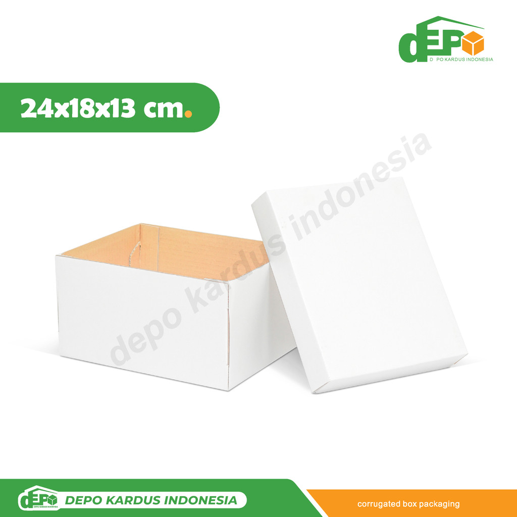 Jual Box 24x18x13 ( NSN TOP/BOT ) Tart/Puding/Kardus/Karton/Paking ...