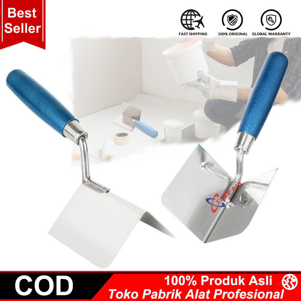 Jual Drywall Scrapper Plesteran 90 Degree Corner Trowel Plastering ...