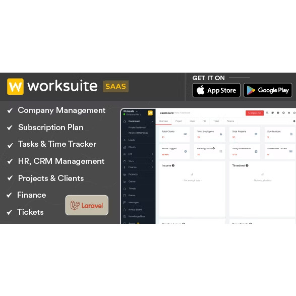 Jual Worksuite Saas – Project Management System + UniversalBundle ...