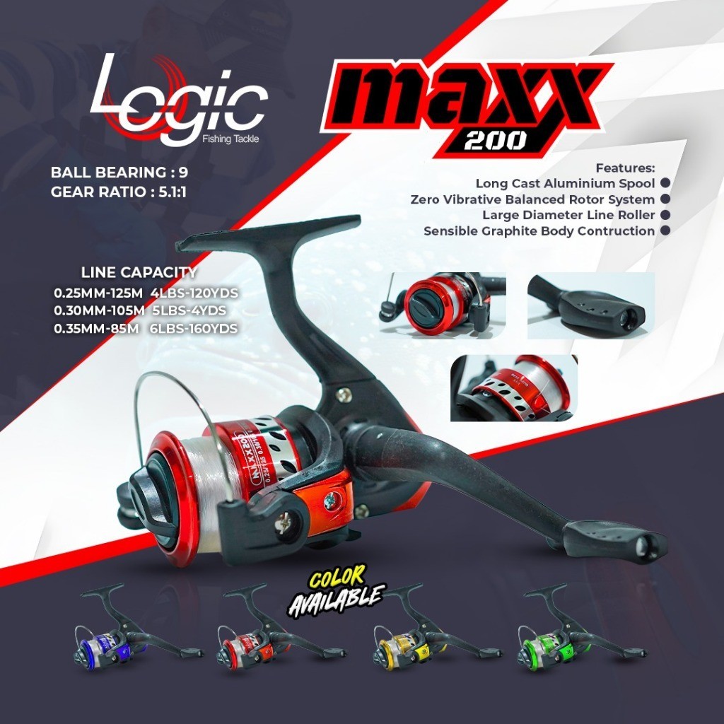 Jual REEL LOGIC MAXX 200 6BB | Shopee Indonesia
