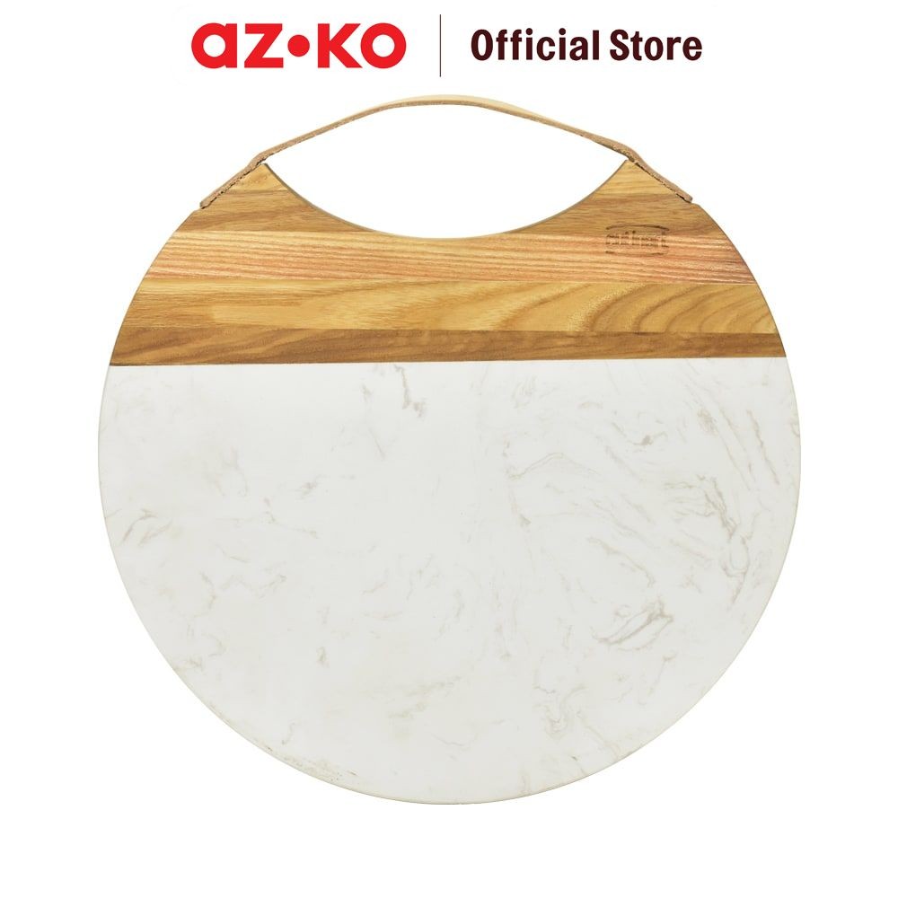 Jual AZKO Culinart 28 cm Talenan Marble Round Papan Pemotong Makanan ...
