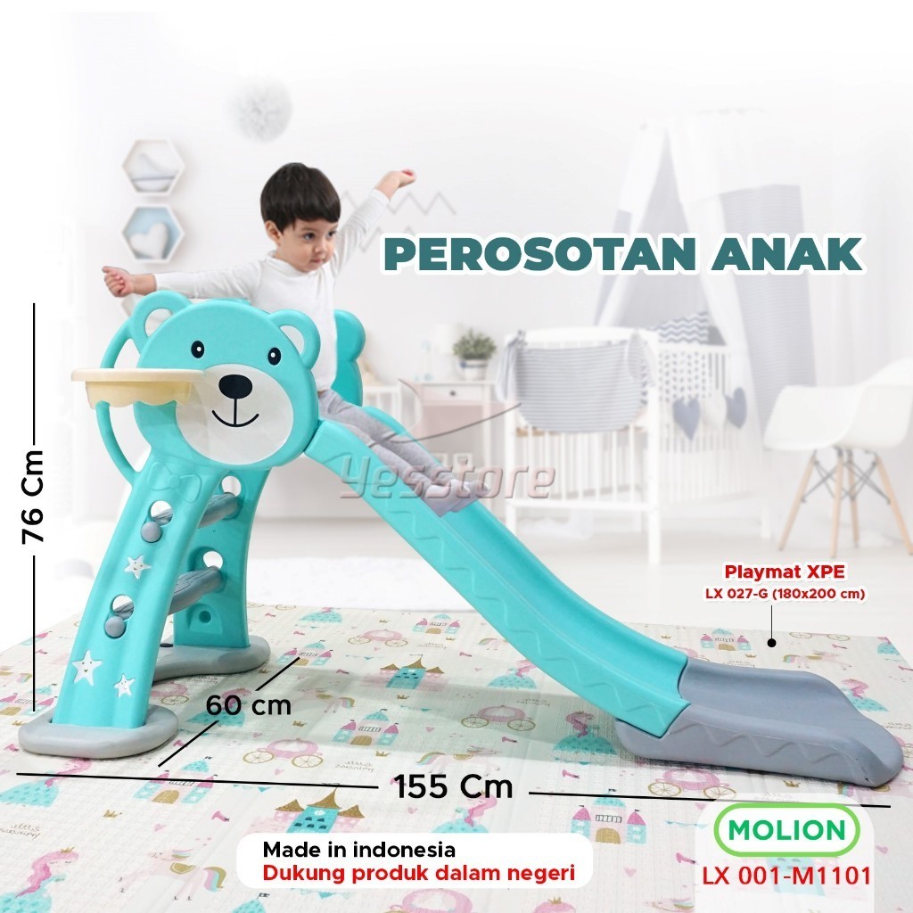 Jual SPEEDS Perosotan Anak SNI Mainan Seluncuran dengan Ring Basket ...