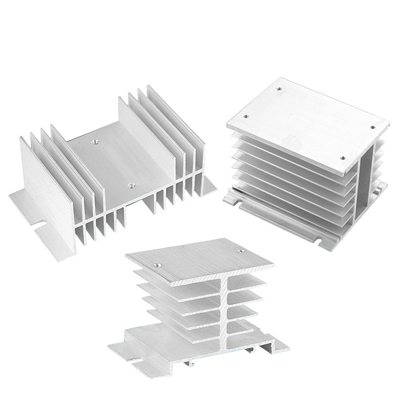 Jual SSR Solid State Relay Cooling Base 10A-120A Aluminum Heat Sink 12V ...