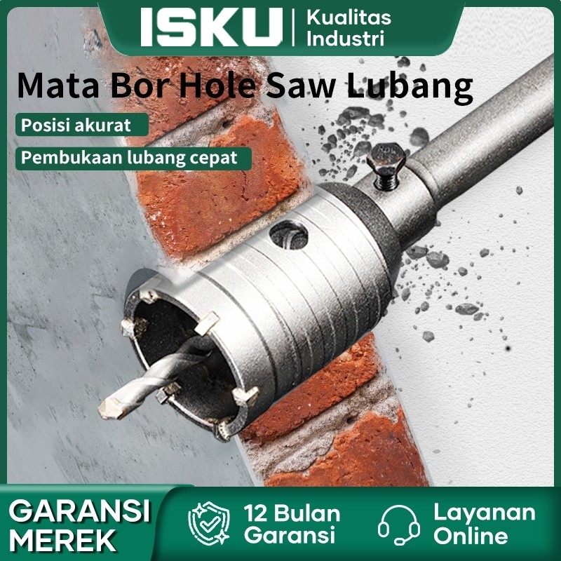 Jual ISKU Mata Bor Hole Saw Lubang Tembok Beton/Pelubang Tembok Pipa Sds Plus/Hole Saw Hollow ...
