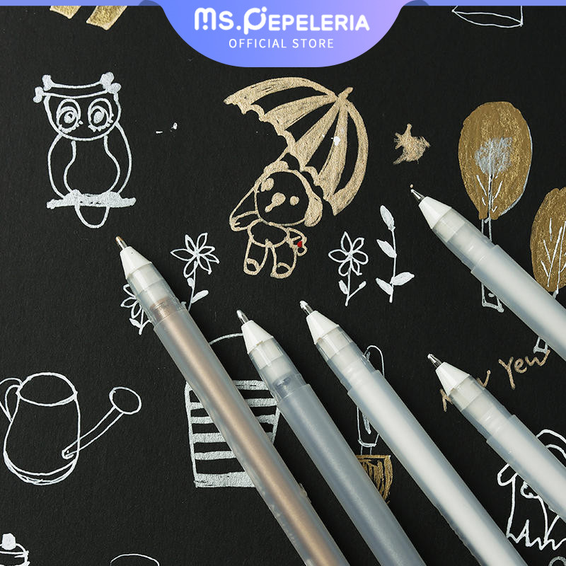 Jual Touch Pulpen/Spidol Metalik Emas Perak permanent Marker art ...