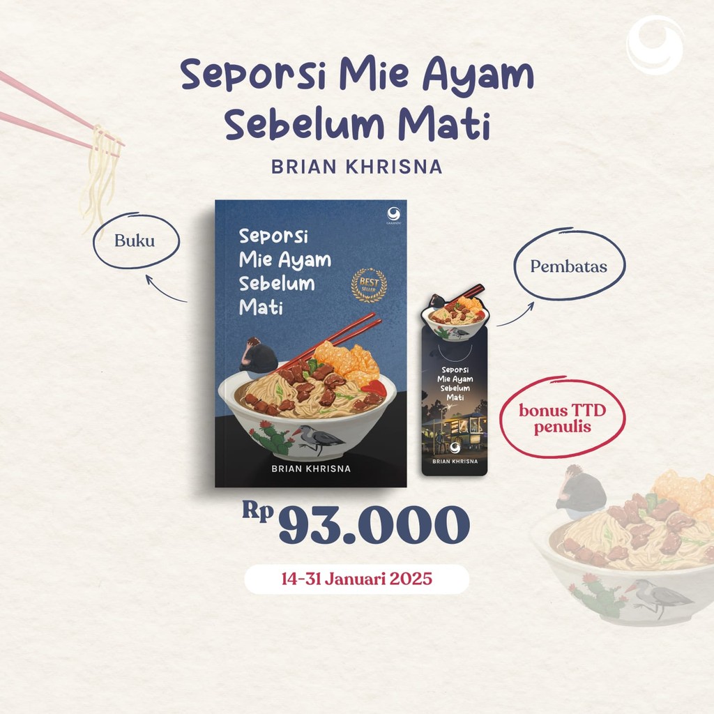 Jual [Novel] Seporsi Mie Ayam Sebelum Mati - Brian Khrisna | Shopee Indonesia