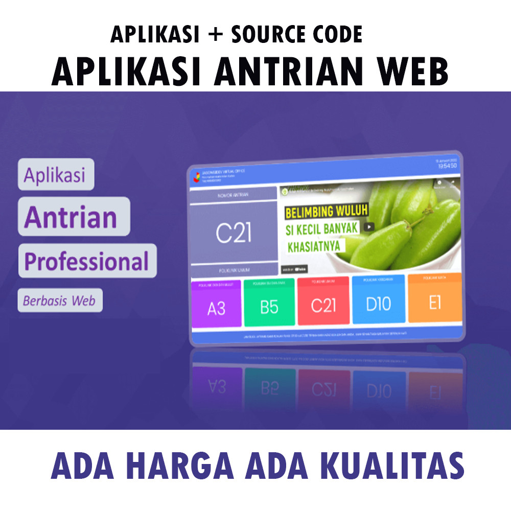 Jual Software Aplikasi Antrian Professional berbasis WEB VERSI 2.3.2 ...