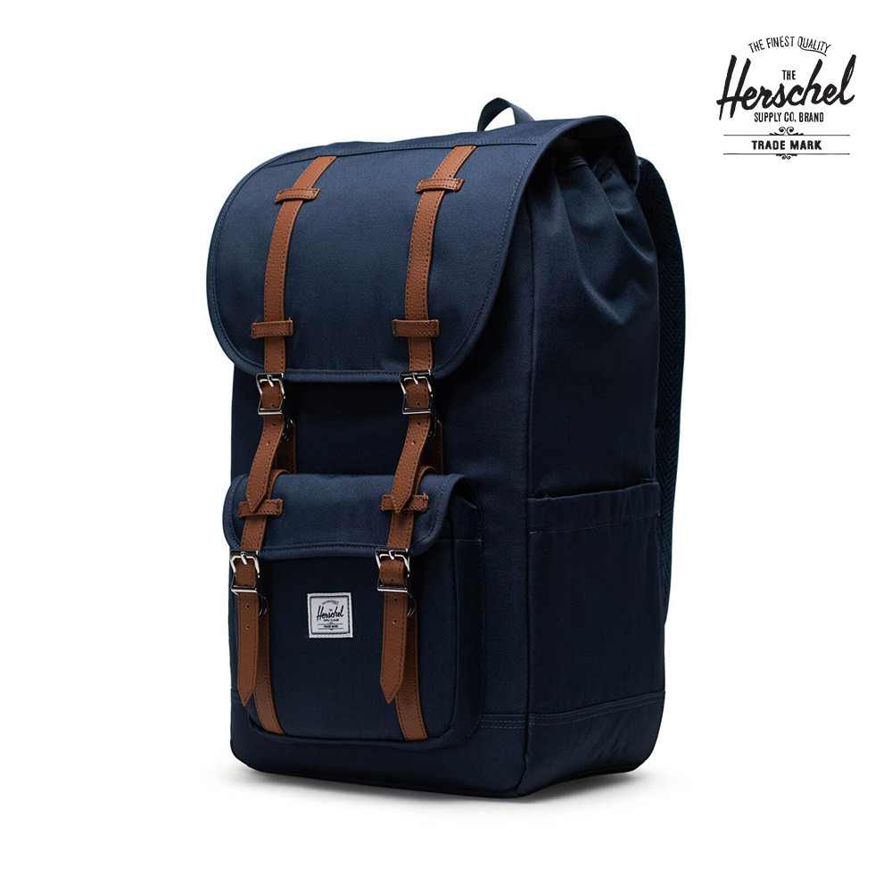 Jual Herschel Little America Backpack 30L - Navy | Shopee Indonesia