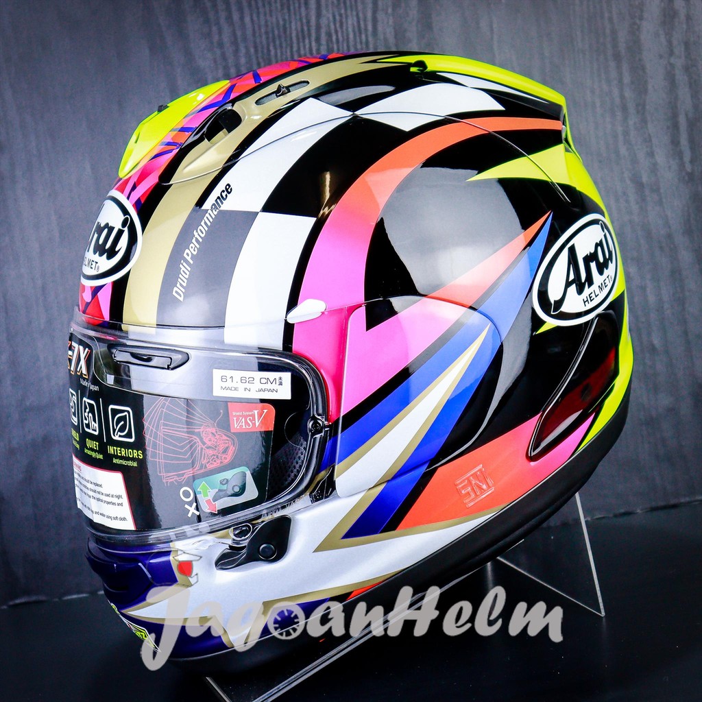 Jual ARAI HELM RX-7X SCHWANTZ 30TH | WHITE BLACK YELLOW | ARAI RX7X ...