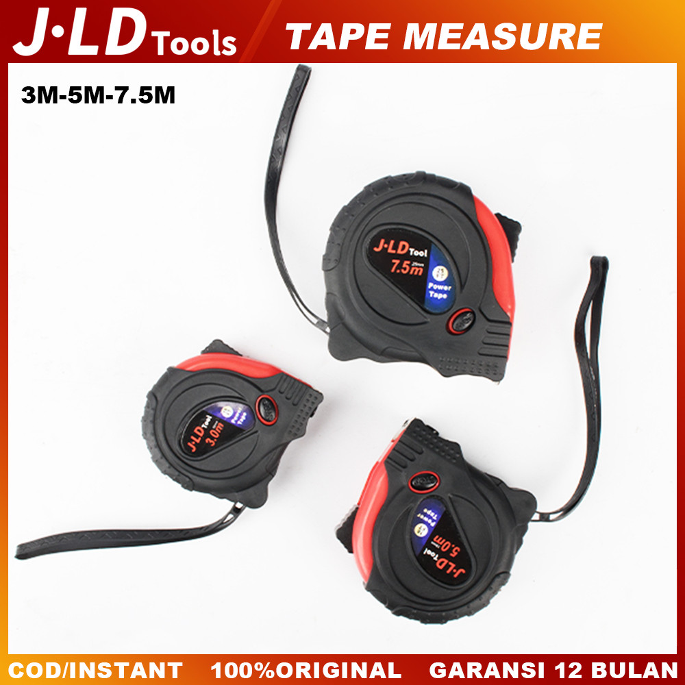Jual JLD Tape Measure/ Meteran Panjang (3-5-7.5M) Roll Meter Alat ukur Self Lock Soft Rubber ...