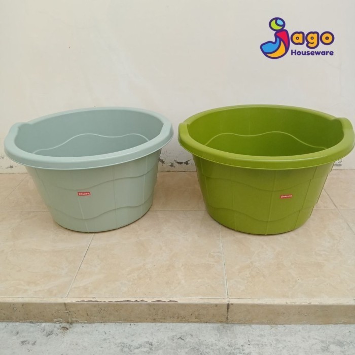 Jual Bak Osaka 45 Pacific Hijau dan Abu, Ember Waskom Bak Air Plastik ...
