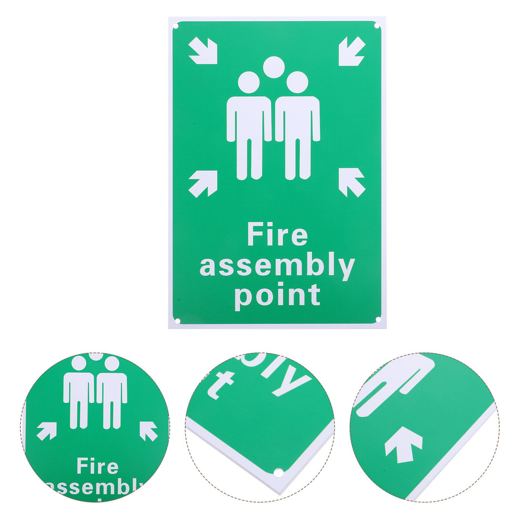 Jual Sign Fire Rally Emergency Assembly Metal Signage for Safety ...