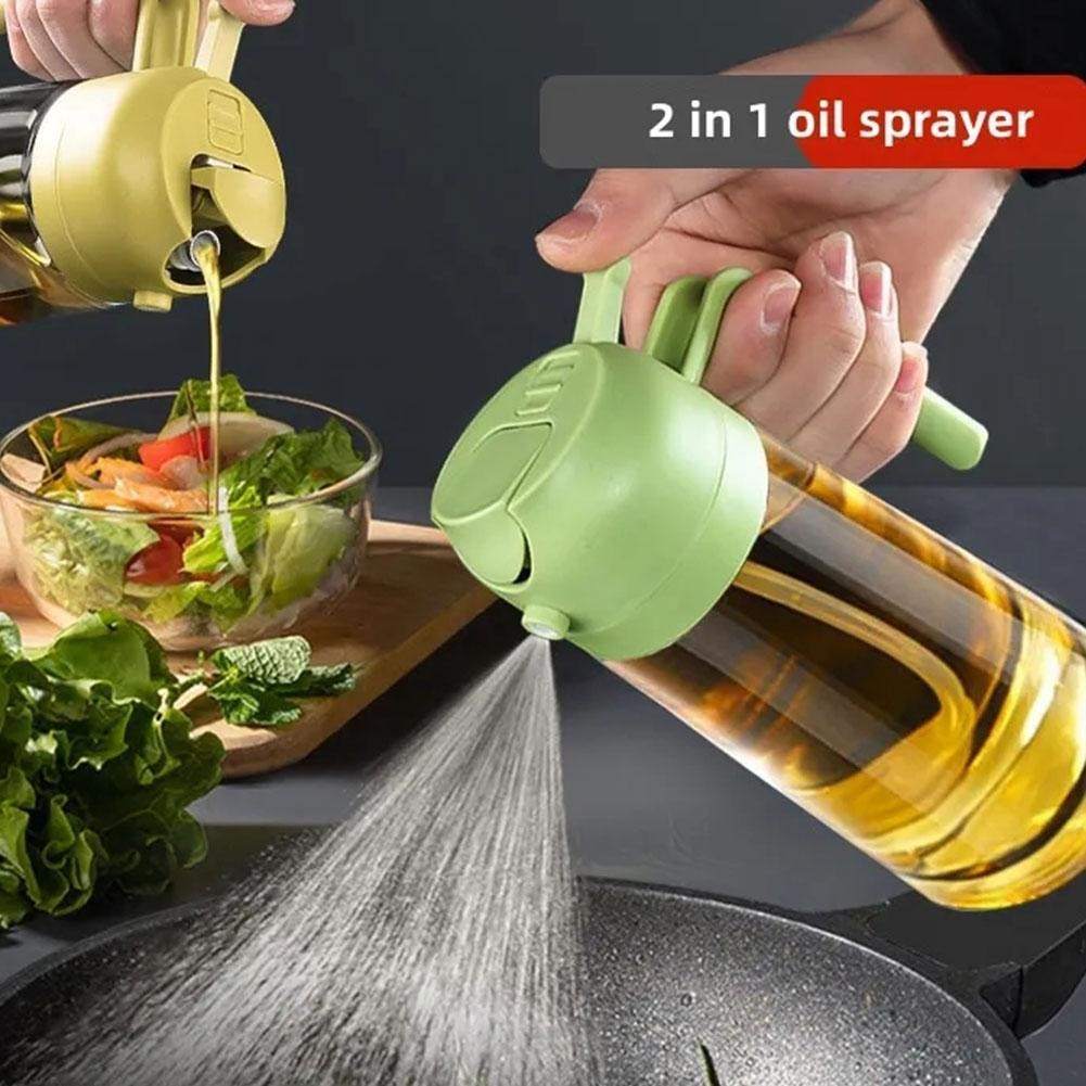 Jual Household Cooking Oil Spray Bottle Pressure Olive Oil Injector ...