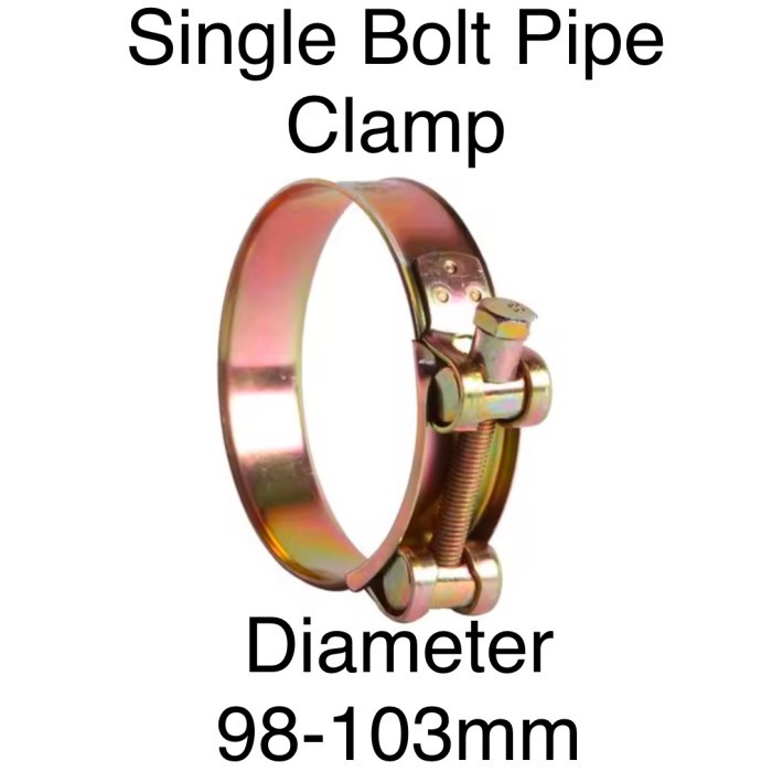 Jual Klem Pipa Baut Tunggal 98 - 103 MM Selang Mikalor 98mm - 103mm ...