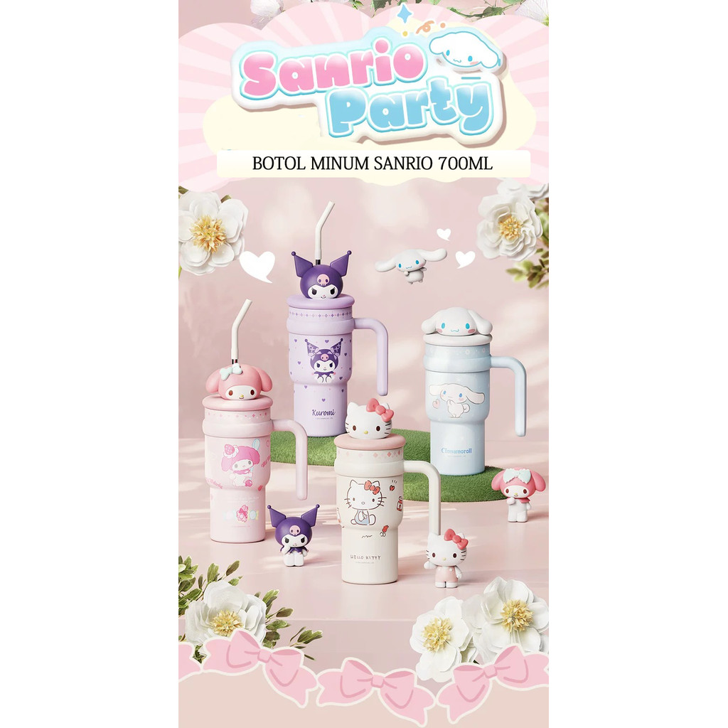 Jual ORIGINAL SANRIO LICENSE Botol Minum Termos Tumbler Karakter Sanrio Anak Stainless 314 700mL ...