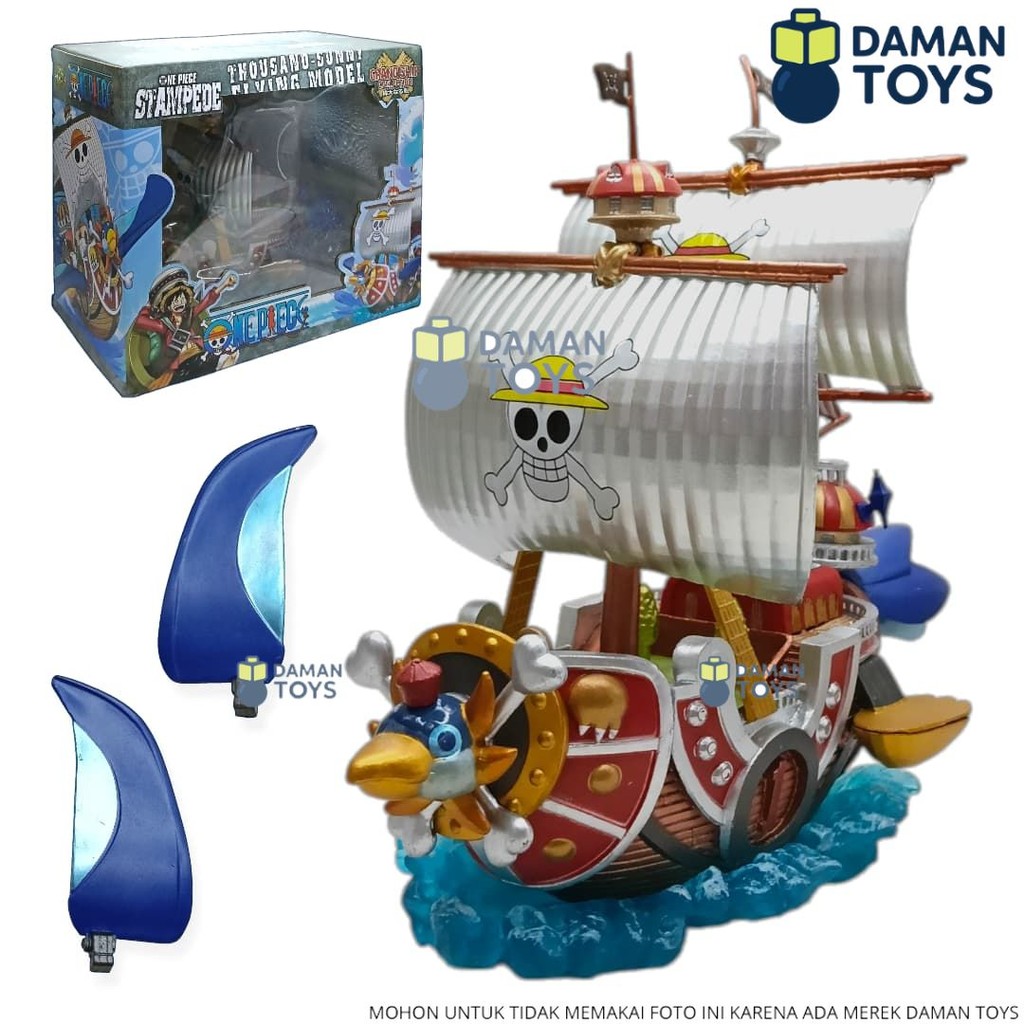 Jual Figure Kapal One Piece Thousand Sunny Flying Wing of Pinguin Model ...