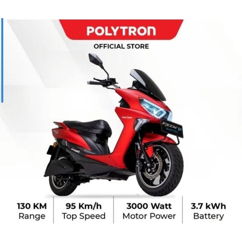 Jual (BANTUAN PEMERINTAH) Polytron Fox R Electric Sepeda Motor Listrik ...