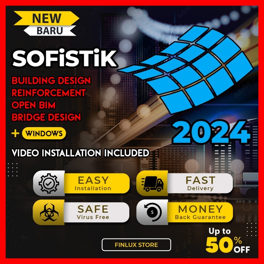 Jual / SOFiSTiK 2024.0.1 SP0 Build 3 Latest For Windows (64-Bit ...
