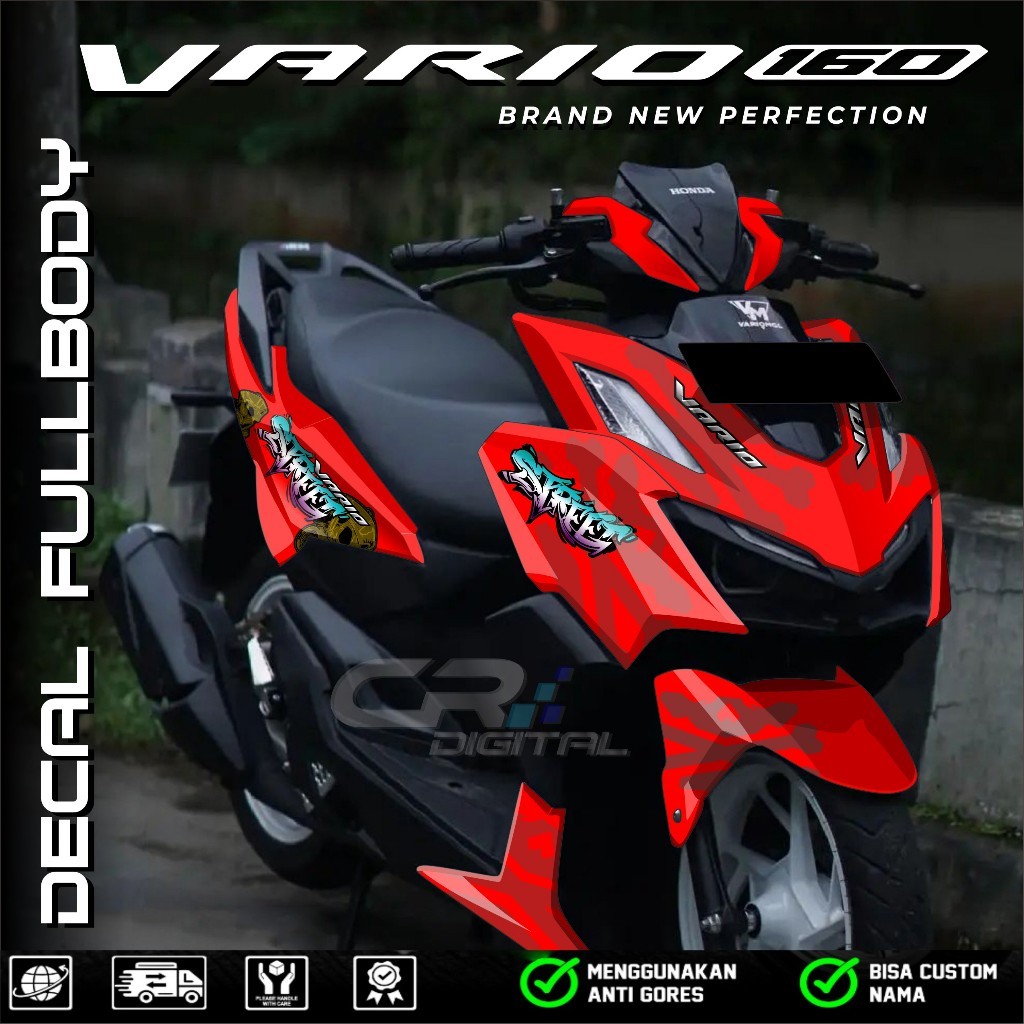 Jual Decal Sticker Vario 160 Fullbody New Decal Vario 160 FULLBODY ...
