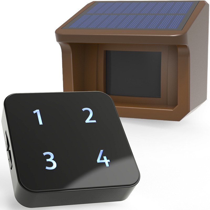 Jual HTZSAFE 800 Meters Solar Wireless Driveway Alarm Outdoor Weather ...