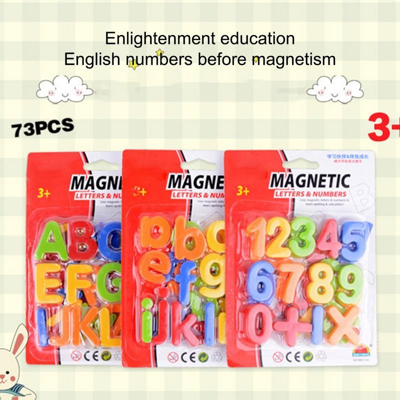 Jual Magnetic Letters Numbers Alphabet ABC 123 Fridge Magnets Plastic ...