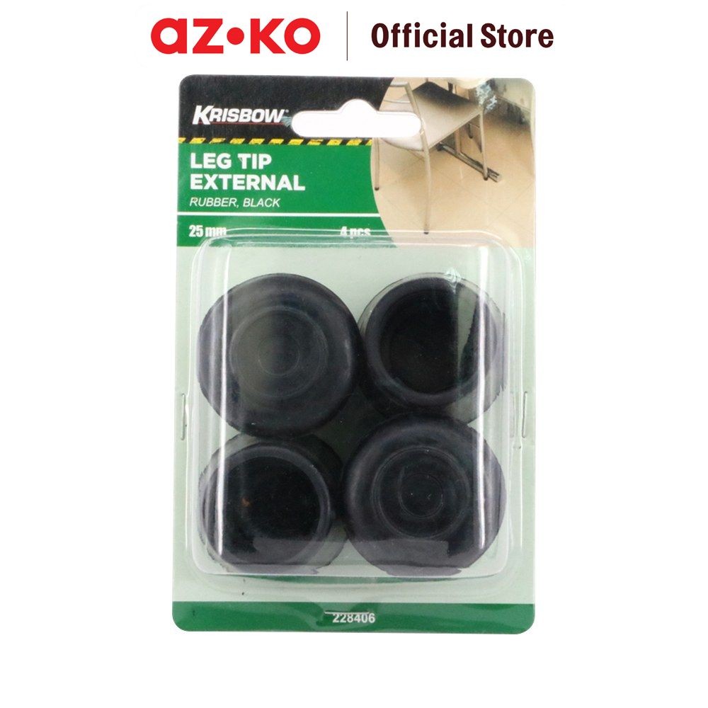 Jual AZKO Krisbow Alas Kaki Bantalan Karet Meja Dan Kursi 2.5 cm 4 Pcs ...