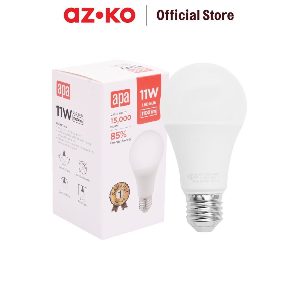 Jual AZKO Apa Bohlam Led Standart Bulb Lampu Indoor Outdoor Light Led ...