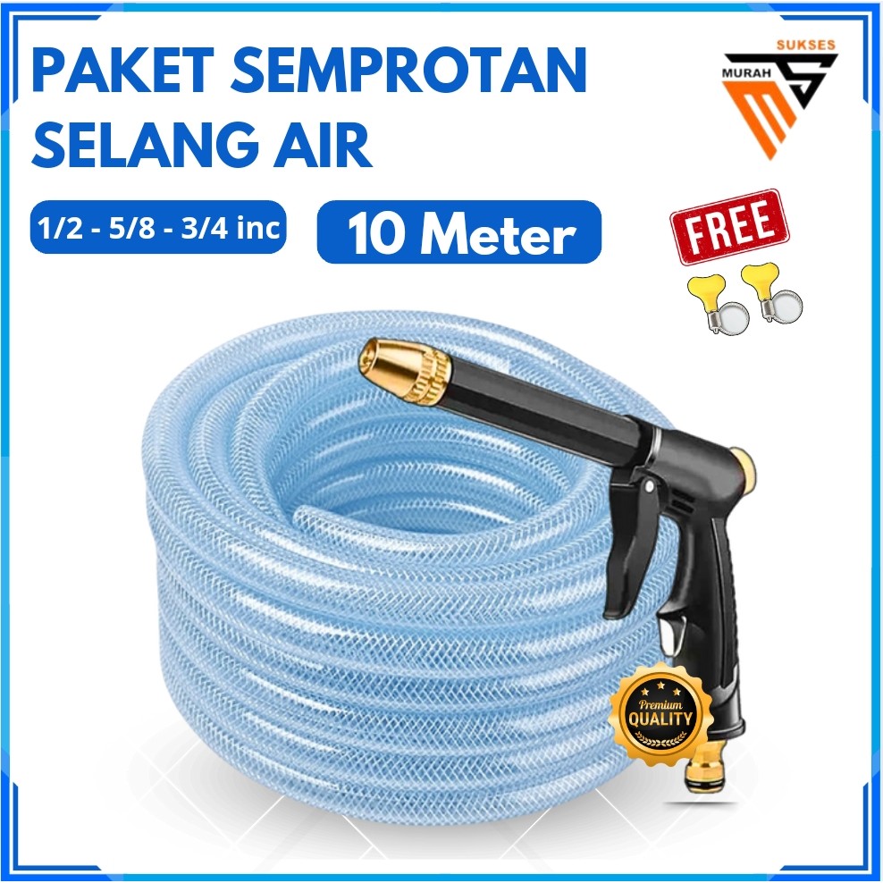 Jual DISKON 10 METER PAKET SELANG AIR BENING & SEMPROTAN AIR JET SPAY ...