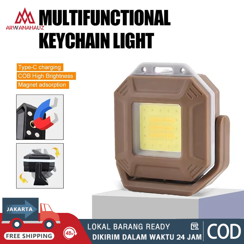 Jual Senter SmilingShark TIP067 COB Mini Work light White/Yellow/Red Magnet Rechargeable/Johold ...