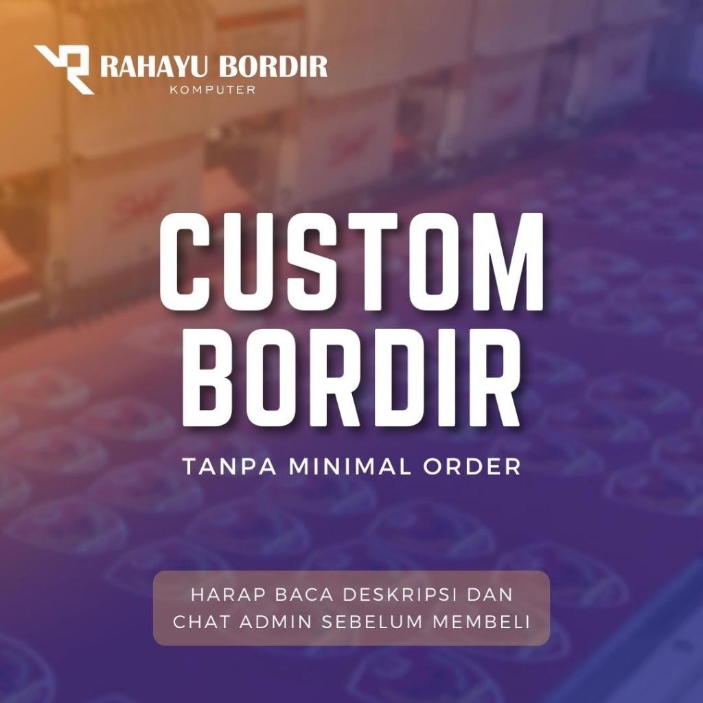 Jual Bordir Logo Custom bordir atribut/logo/badge/emblem/simbol/dllbisa ...