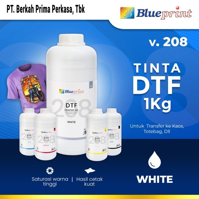 Jual Tinta DTF / DTF Ink Blueprint V.208 Untuk Transfer ke Kaos, Totebag, dan Kain - Putih ...