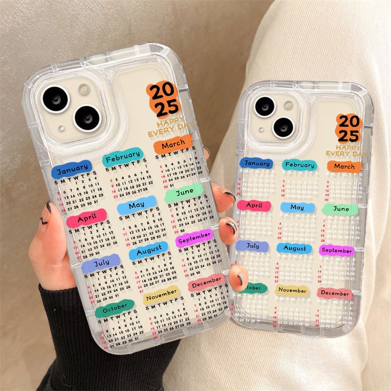 Jual Softcase Bening TPU Kalender 2025 untuk iPhone 11 12 13 14 15 16 Pro Max 7 8Plus X XR XSMAX ...