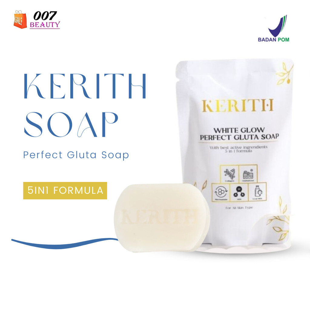 Jual BPOM APPROVED Sabun Kerith White Glow Perfect Gluta Soap Original ...