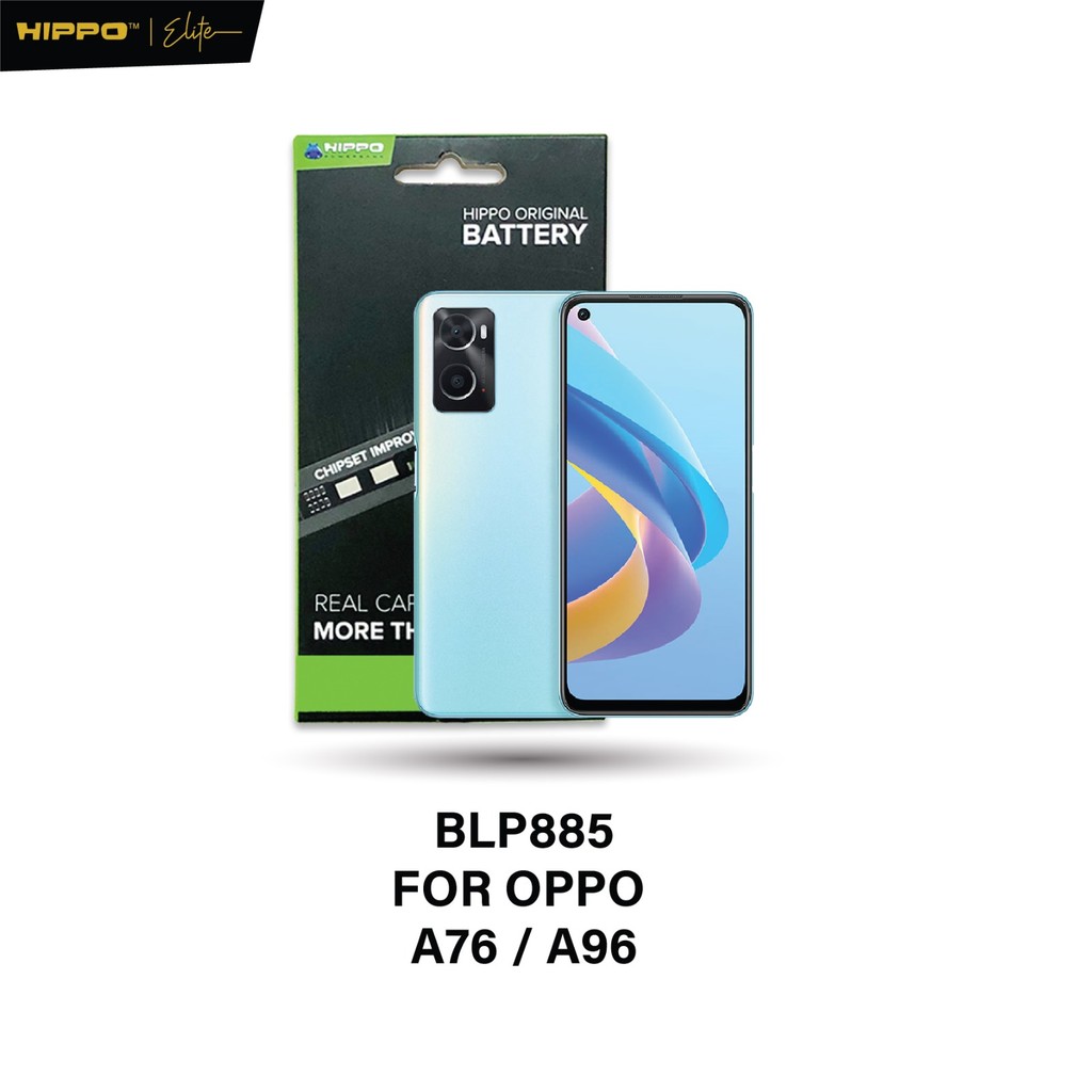 Jual Hippo Baterai OPPO BLP-885 OPPO A76 / A96 5000mAh Battery Batere ...