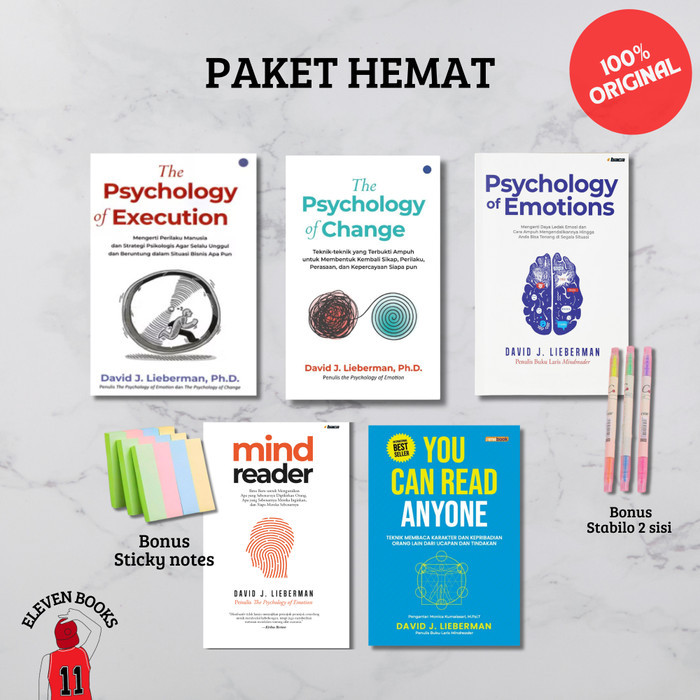 Jual Eleven Books Paket Hemat Buku Karya David J. Lieberman | Shopee ...