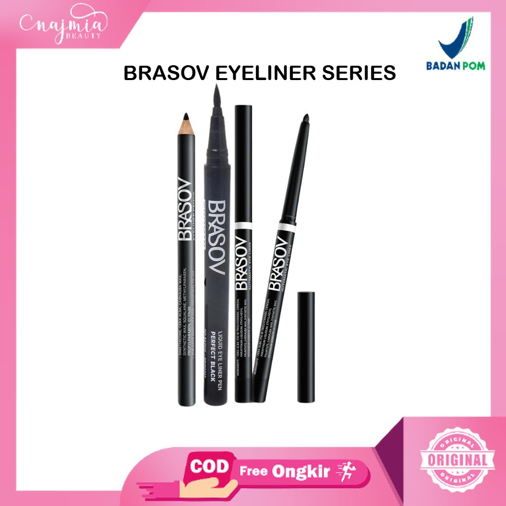Jual Najmia 2 (Beli 2 lbh murah) Brasov Eyeliner Series- Auto Pensil ...