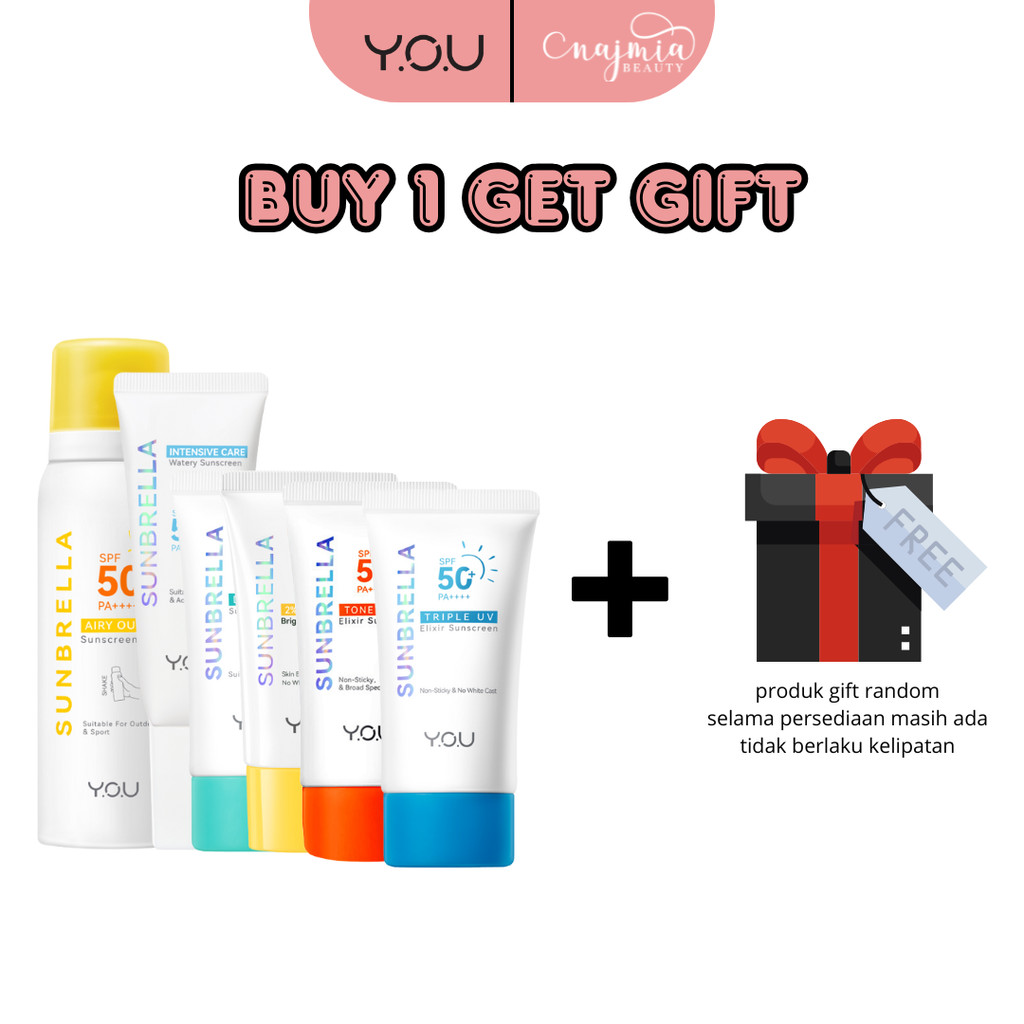 Jual Najmia 2 (Beli 2 lbh murah) Y.O.U Sunbrella Series l Tone Up UV ...