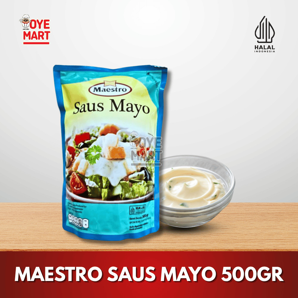 Jual MAESTRO SAUS MAYO POUCH 500GR / MAYONAISE MANIS / MAYONES | Shopee ...