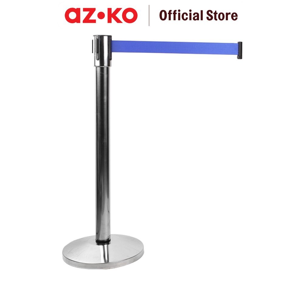 Jual AZKO Krisbow Tiang Antrian Dengan Tali - Biru Handrail Tiang ...