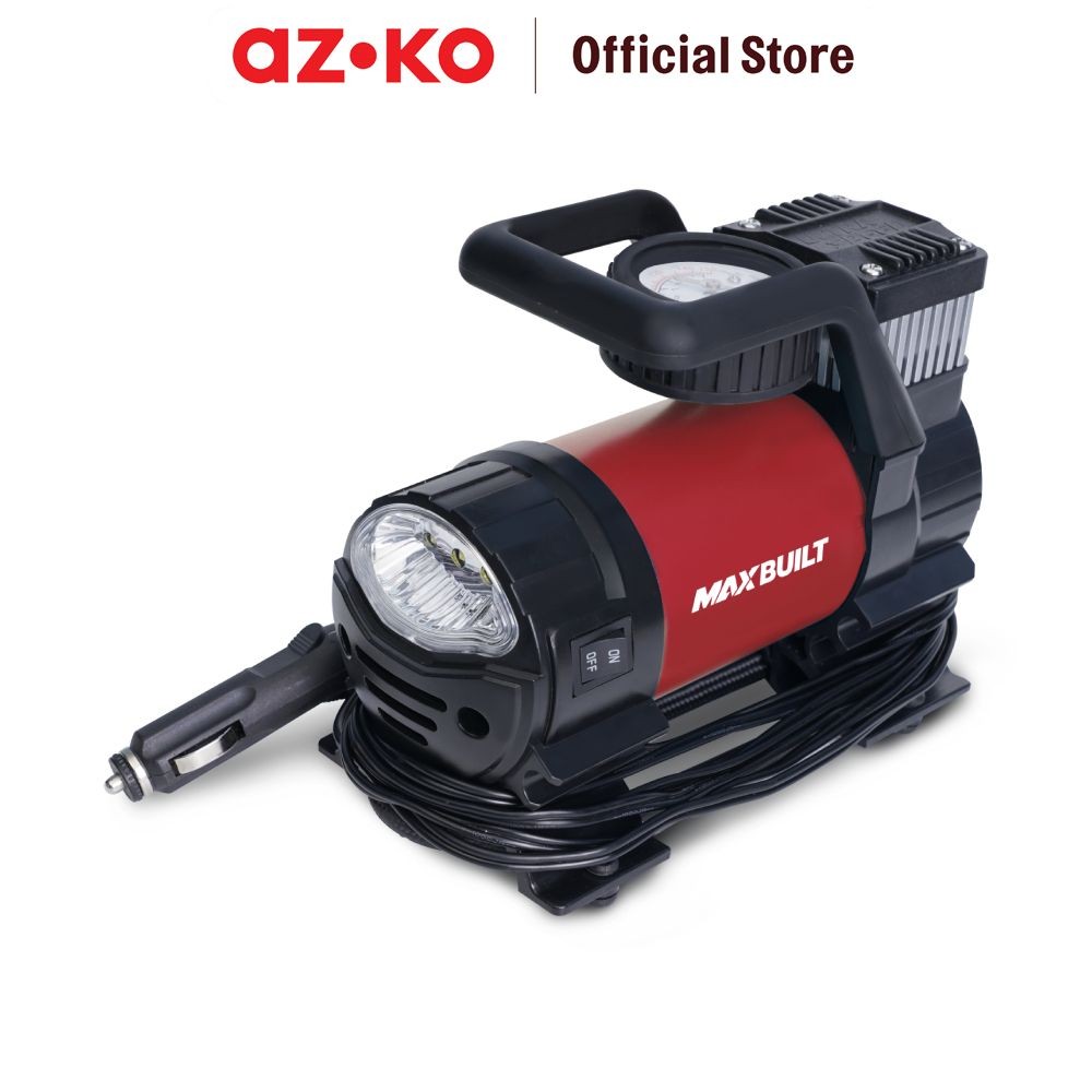 Jual AZKO Maxbuilt Pompa Ban Mobil Portable 15A Dc12V - Merah Inflator ...
