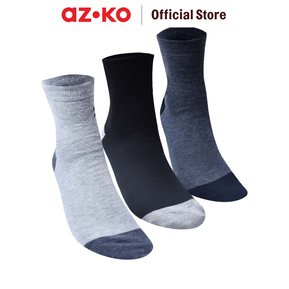 Jual AZKO Alph Set 3 Pasang Kaus Kaki Pria Value Quarter V2 Kaos Kaki Socks Men Pelindung Kaki ...