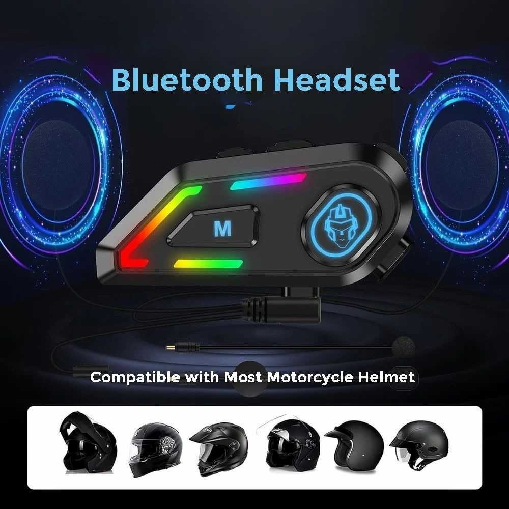 Jual EDYELL Headset Helm Bluetooth Handsfree Call Music IP67 1000mAh ...