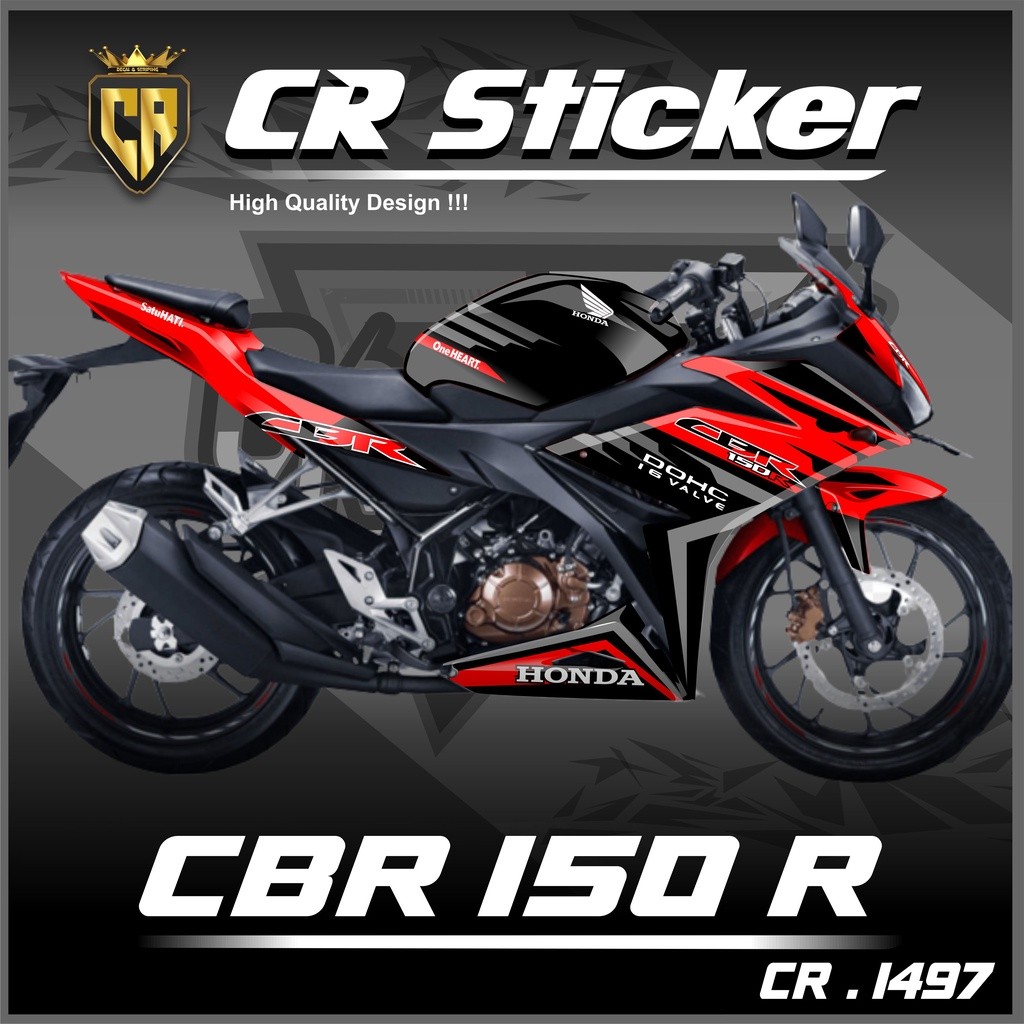 Jual Dekal Sticker CBR 150R Full Body Decal Stiker Skotlet CBR Desain ...