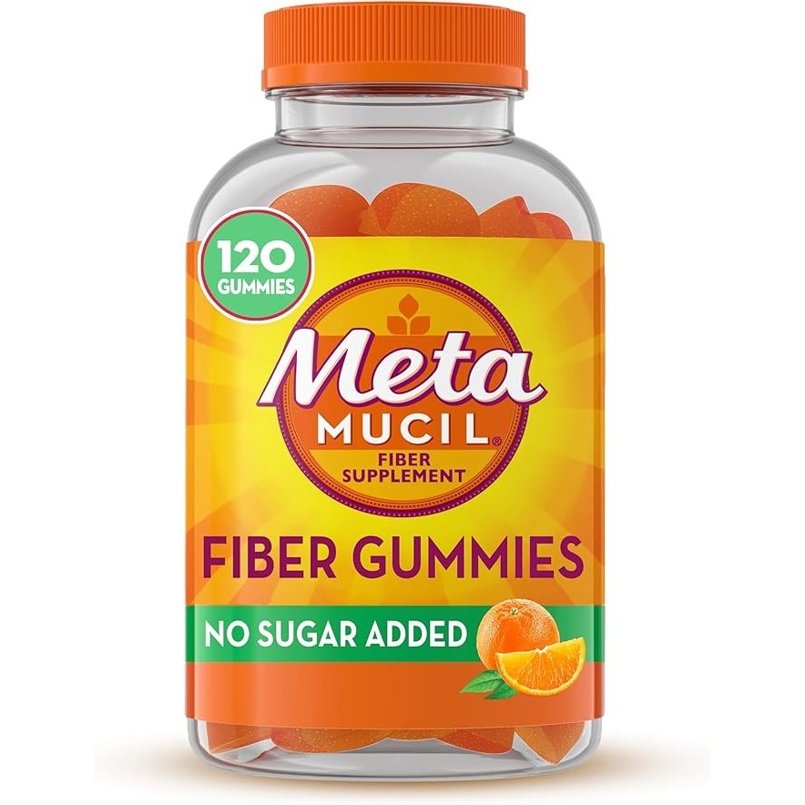 Jual Metamucil Fiber Gummies for Adults, No Sugar Added Orange Flavor ...