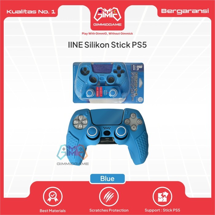 Jual Blue Silikon Silicone IINE Stik Stick Controller PS5 Limited ...