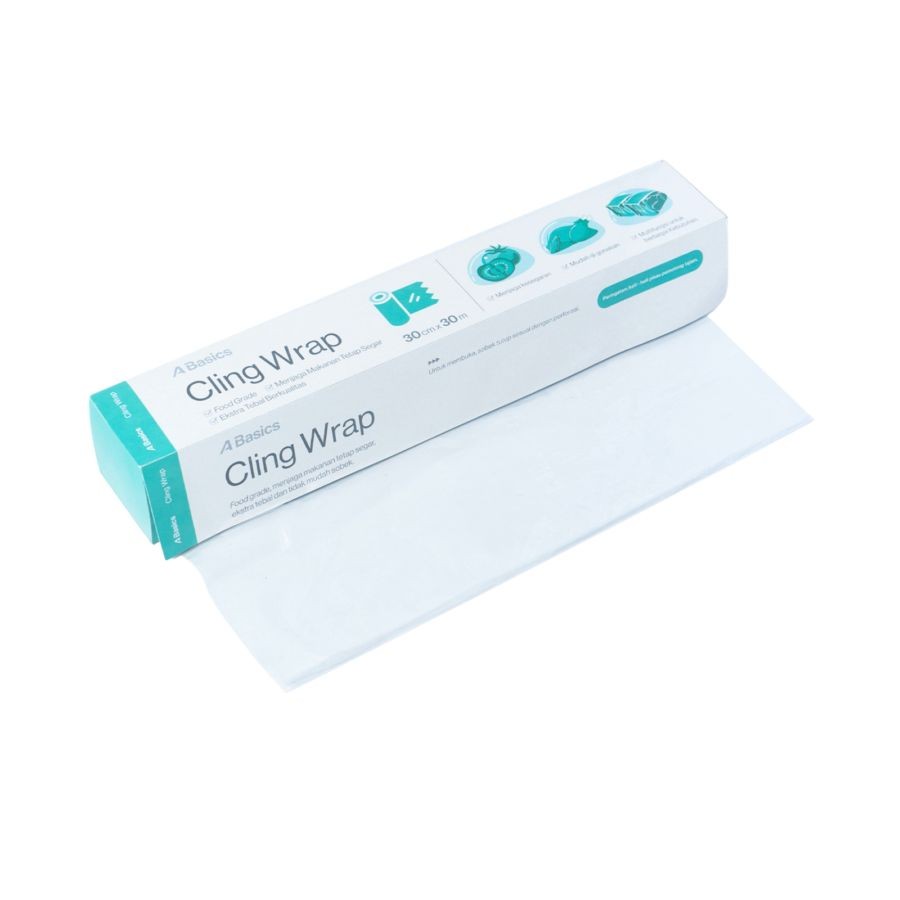 Jual Cling Wrap box 30cm x 30m/Plastik Pembungkus - A Basics | Shopee ...