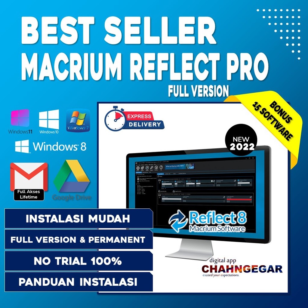 Jual Macrium Reflect Pro 8 Edisi 2023 Full Version Lisensi Lifetime Software BackUp Clone Data ...