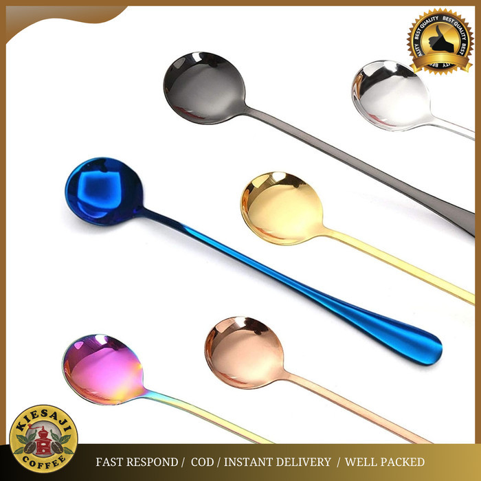 Jual Sendok kopi Standard coffee cupping spoon Rainbow Stainless Steel ...